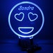 Emoji Emoticon Smiley Face Heart Night Light up Table Desk - Etsy