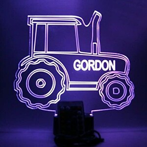 Farm Hauling Farming Tractor Night Light up Table Desk Lamp LED ...
