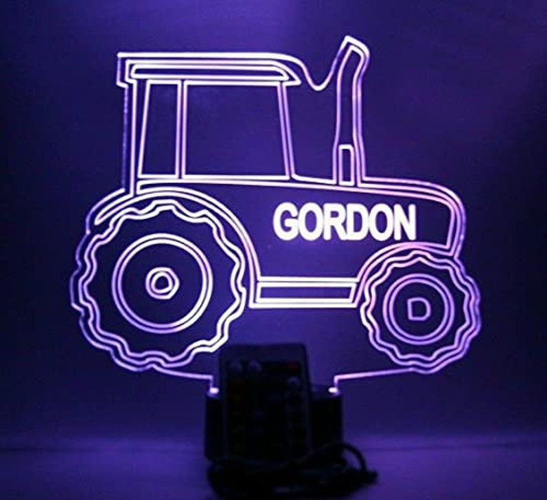 Farm Hauling Farming Tractor Night Light up Table Desk Lamp - Etsy