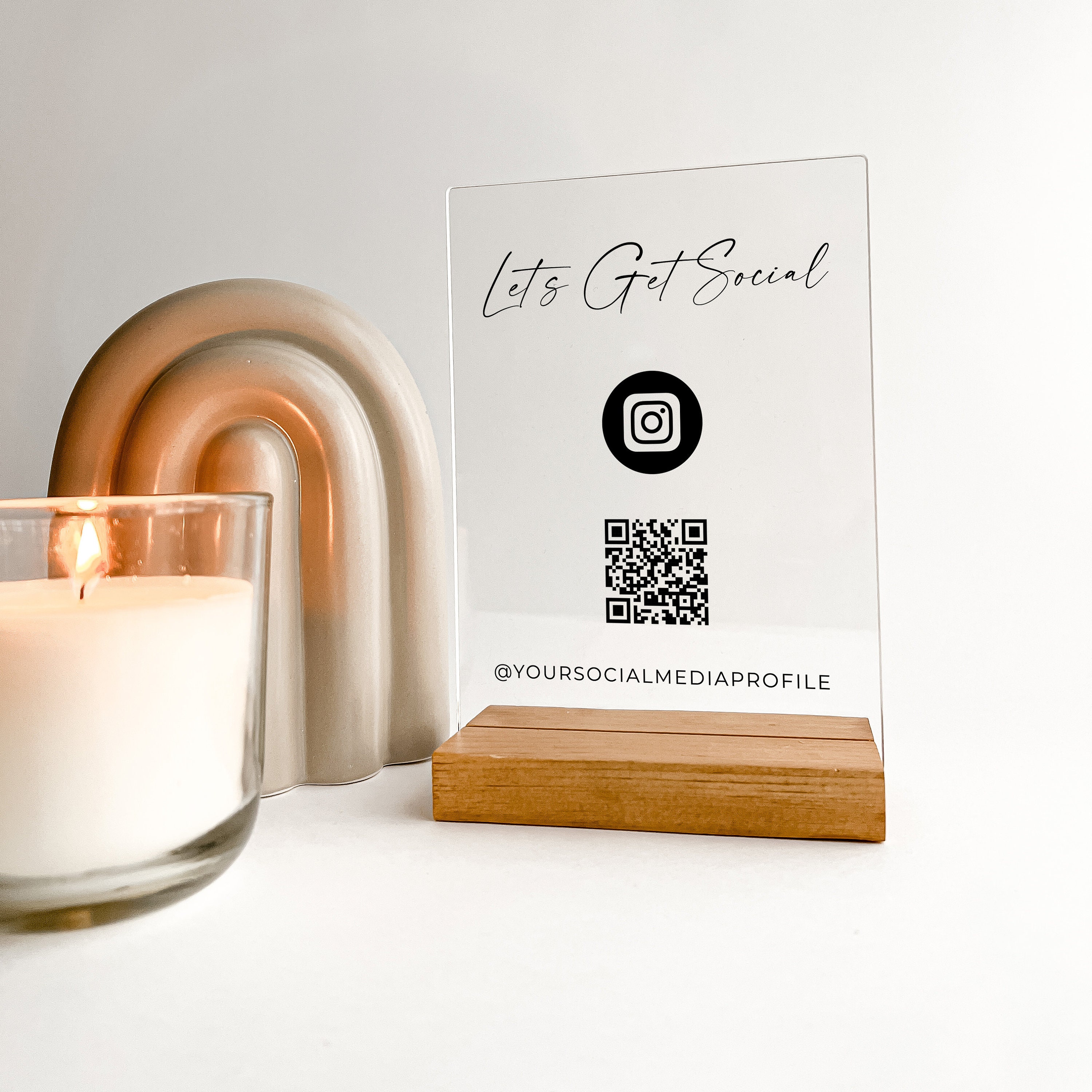 Custom Wifi Password Sign Stand Guests Room Personalized Scan Wifi QR ...