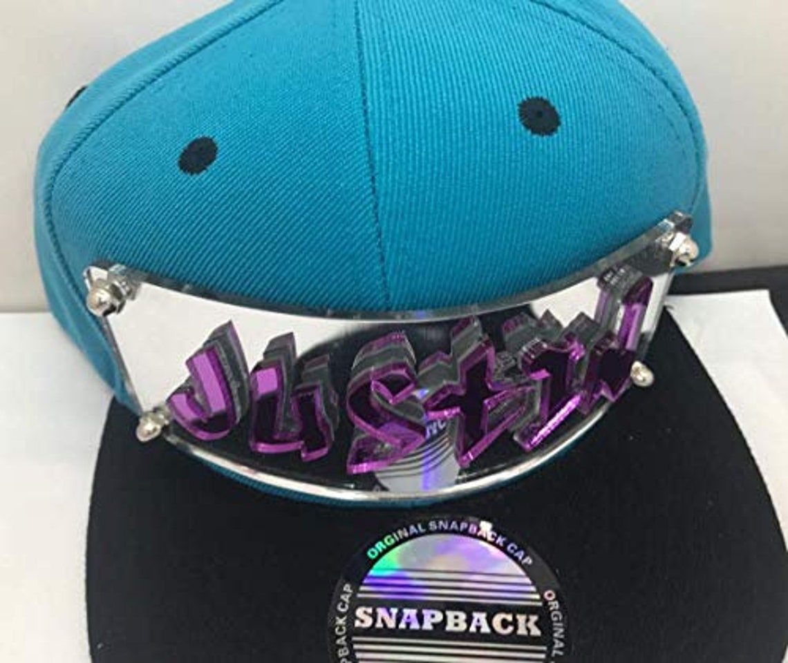 Personalized Custom Snapback Hat Six Panel Flat Bill Snap Back | Etsy