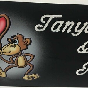 Monkey Couple Kissing Personalized Custom License Vanity Plate Free ...