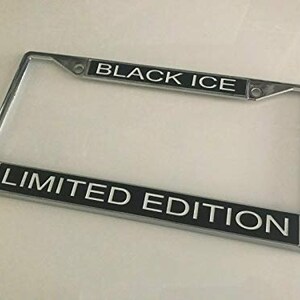 Chrome License Plate Frame Metal Custom Personalized Engraved ...