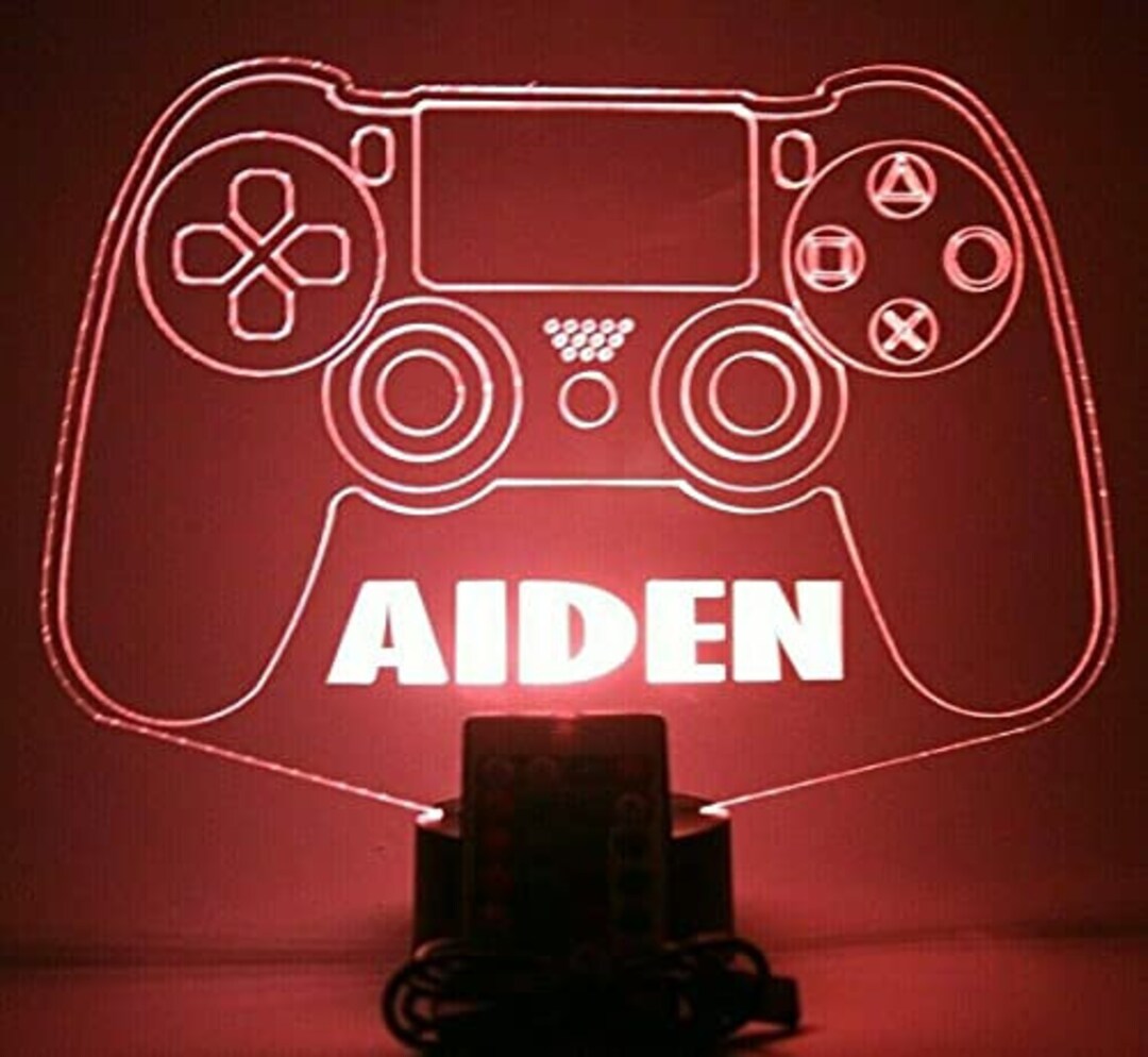 Video Game Controller Gamer Gaming Room Decor Popular Custom Name Night ...