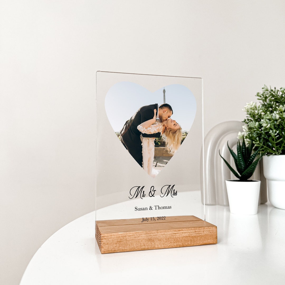 Custom Personalized Photo Picture Plaque, Wedding Anniversary ...