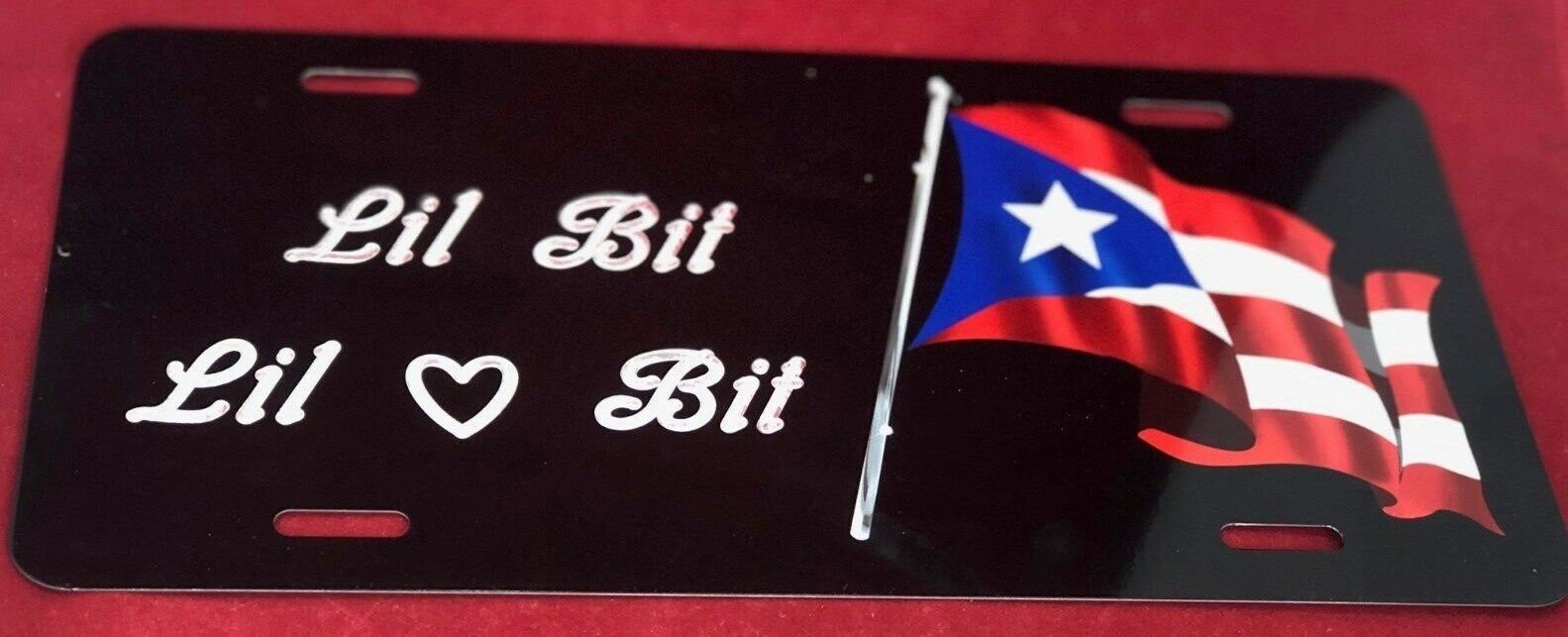 Puerto Rico Flag Personalized Custom License Vanity Plate Free Engraved ...