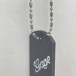 Los Angeles LA Rams Football Dog Tag Chain Personalized Custom Name ...