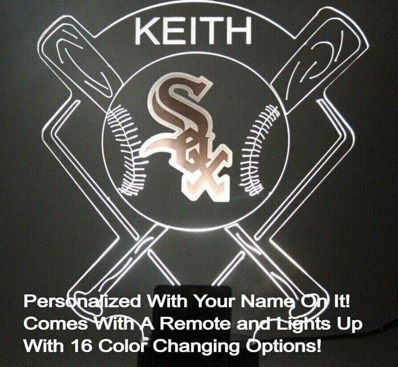 Chicago White Sox Night Light up Table Lamp Baseball Stadium - Etsy