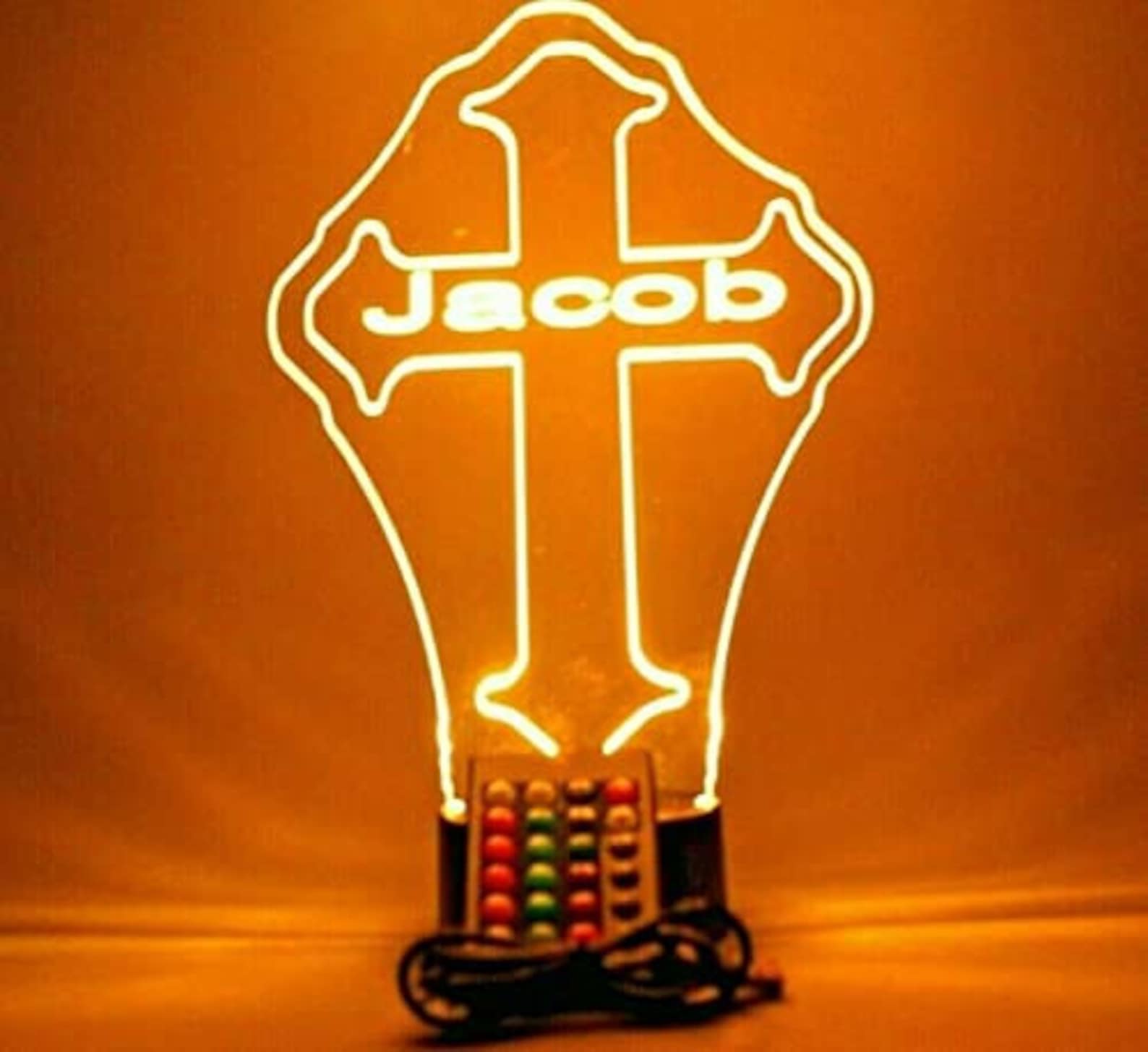 Religious & Inspirational Cross Night Light up Table Desk Lamp | Etsy