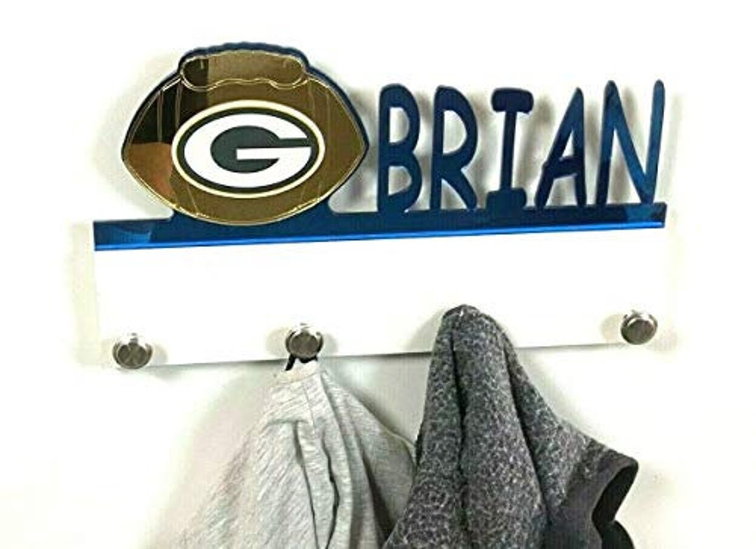 Custom Personalized Coat Hook Rack Holder Hanger Green Bay Packers ...
