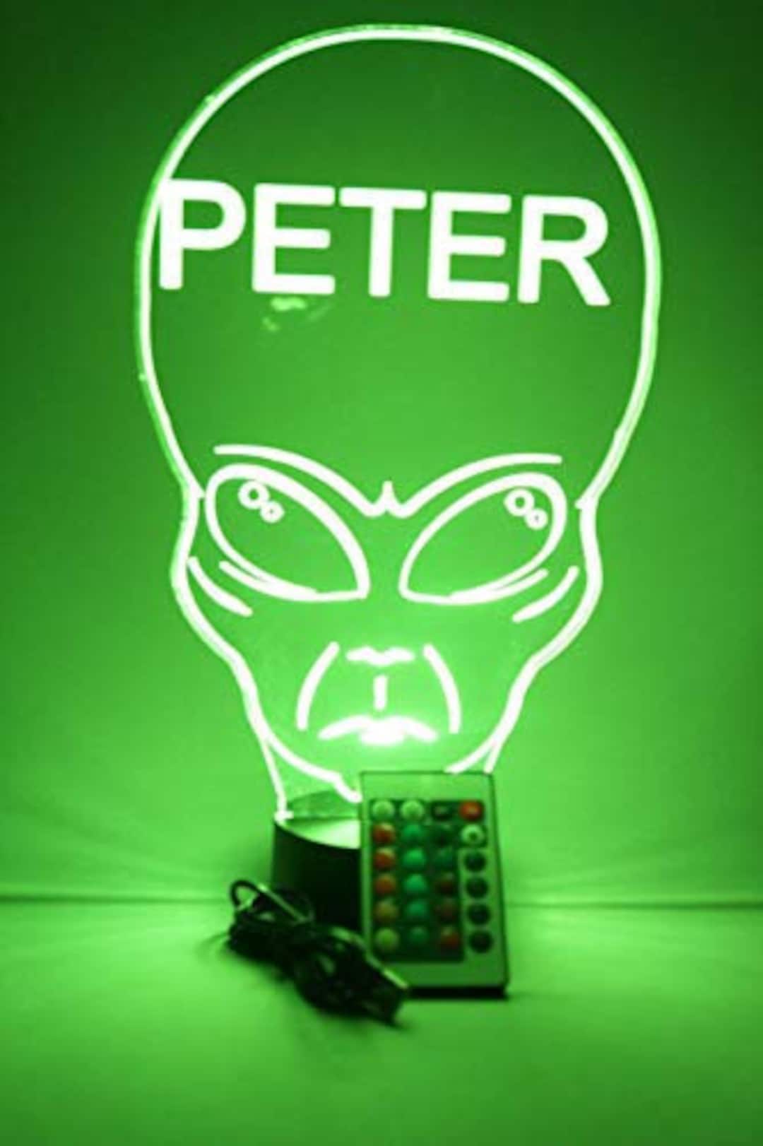 Unearthly Alien Night Light up Table Desk Lamp LED Personalized Free ...