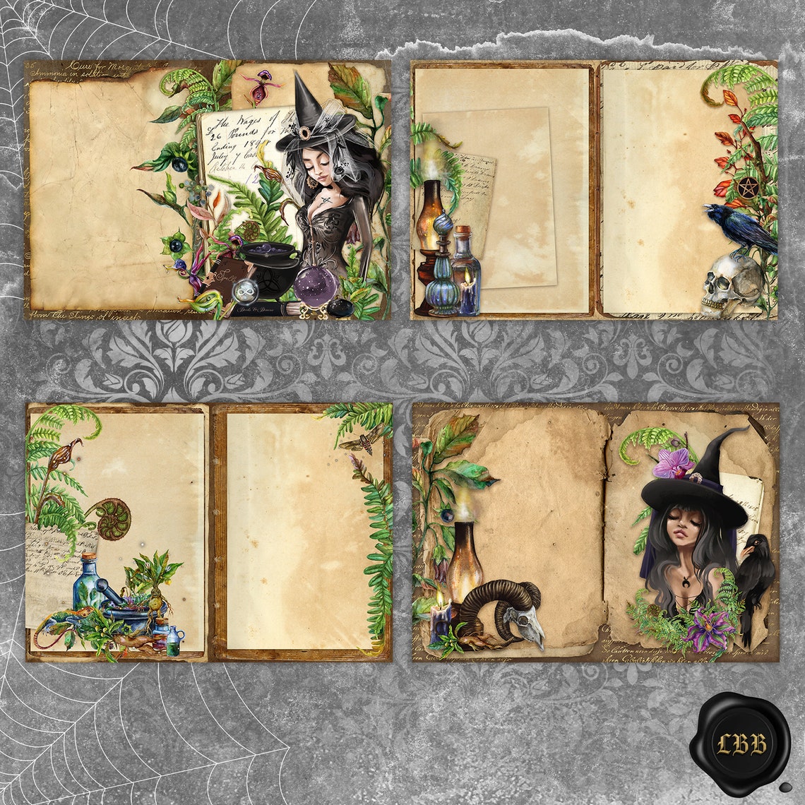 The Witch's Garden Journal. Printable Witchy Journal Pages | Etsy