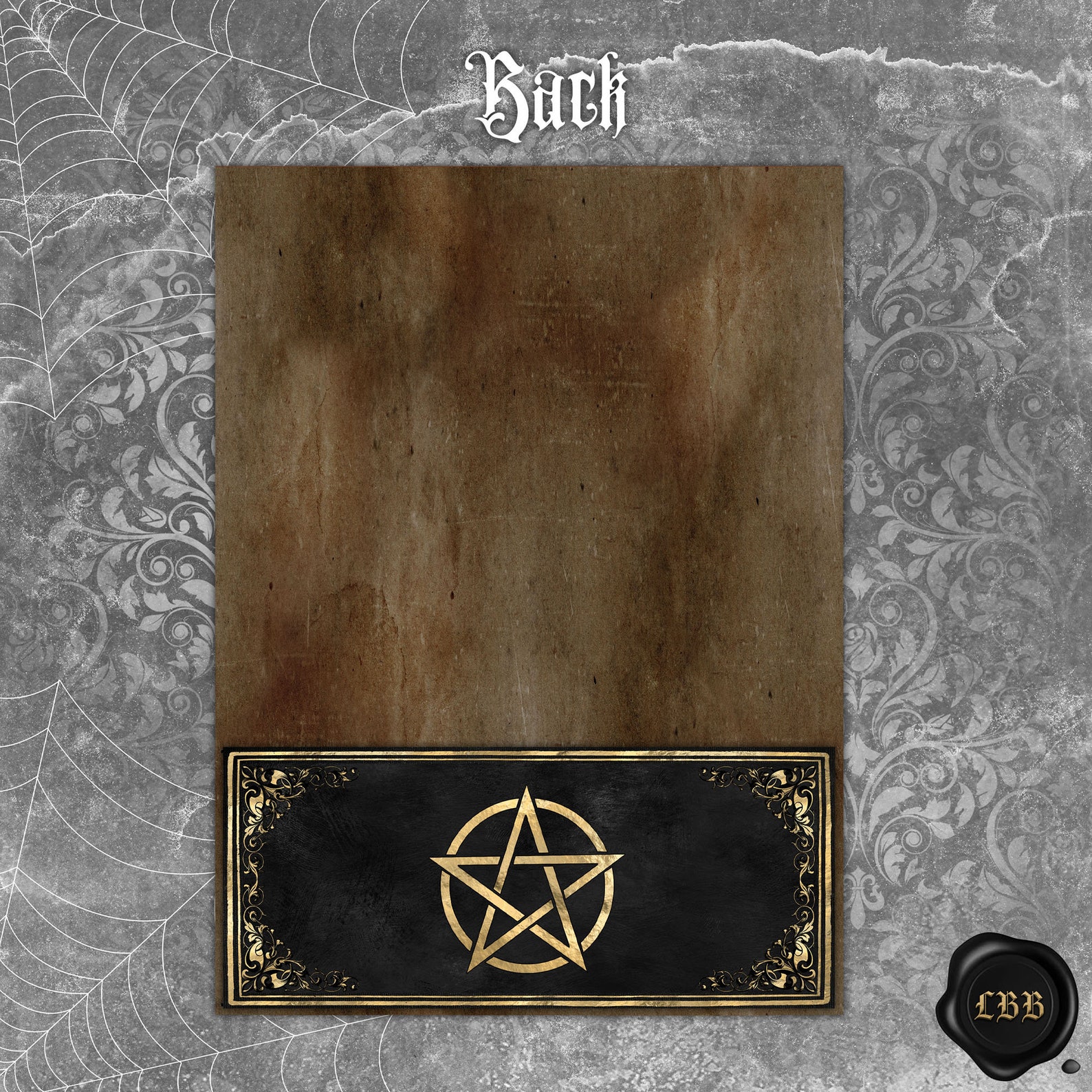 Gothic Folder, Ephemera Storage Folder, Mini Folder, Printable Folder ...