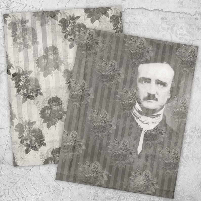 Nevermore Edgar Allan Poe Themed Journaling & Scrapbooking - Etsy