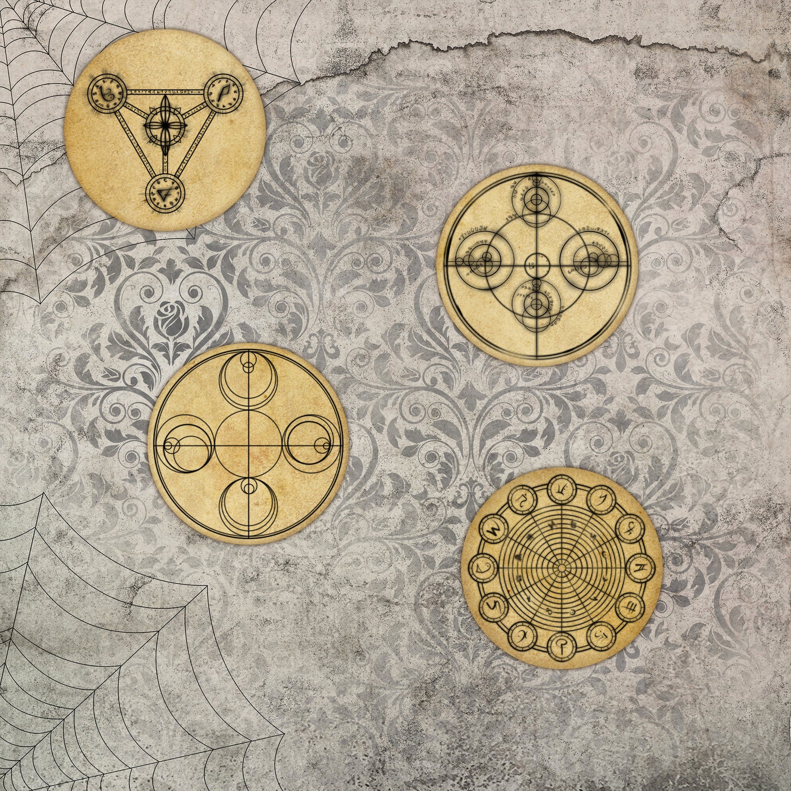 Arcane Circles 24 Magick Circles, in Jpeg and Png,magick Journal ...