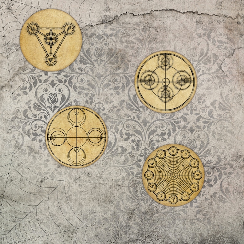Arcane Circles 24 Magick Circles, in Jpeg and Png,magick Journal ...