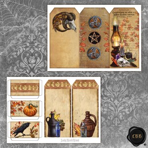 The Witch's Lair Tag Book, Mini Witch Book, Junk Journal. - Etsy