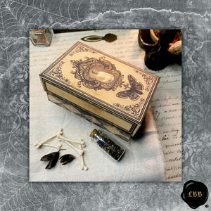 Ephemera Storage Box, Gothic Box, Printable Box, Victorian Style Box ...