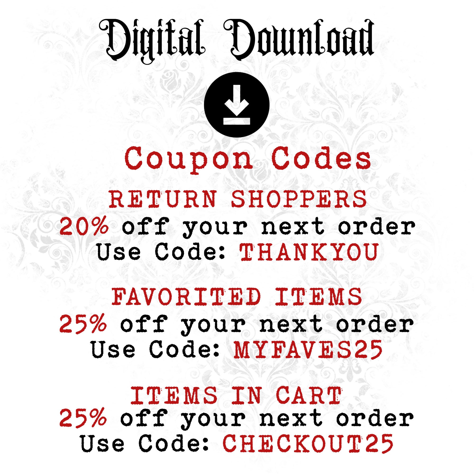 Ephemera Storage Box Gothic Box Printable Box Victorian - Etsy