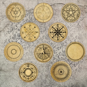Arcane Circles 24 Magick Circles, in Jpeg and Png,magick Journal ...