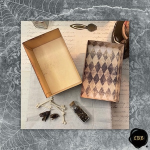 Ephemera Storage Box, Gothic Box, Printable Box, Victorian Style Box ...