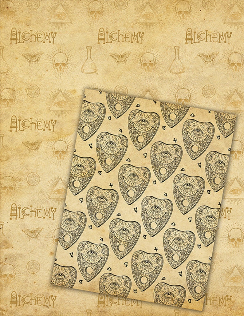 8.5x11alchemymagic Seamless Patternprintable Paper - Etsy