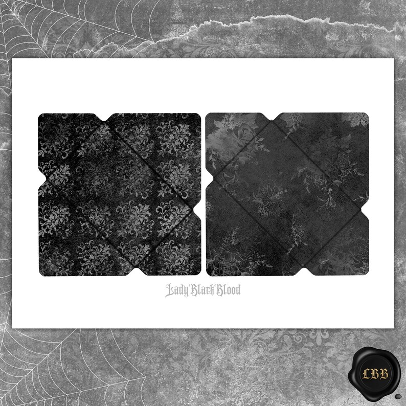 Gothic Damask Envelopes for Junk Journals - Etsy