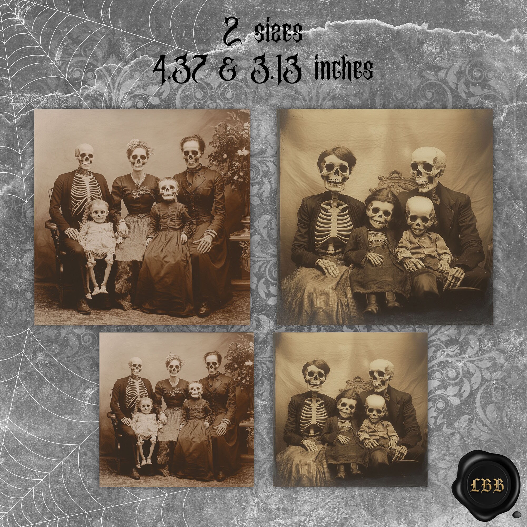Bones & Bloodlines, Gothic, Skeleton Family Portraits, Gothic Ephemera ...