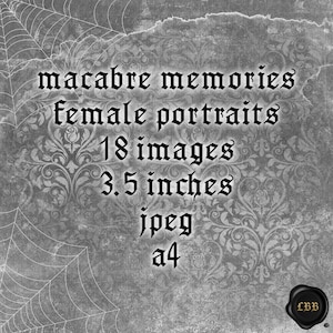 Macabre Memories: Female Portraits ,gothic Portraits, Gothic Photos ...