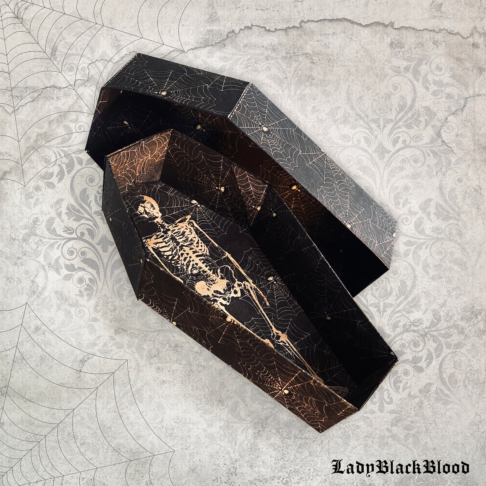 Coffin Box and Coffin Books, Gothic, Occult,oddity,printable Coffin Box ...