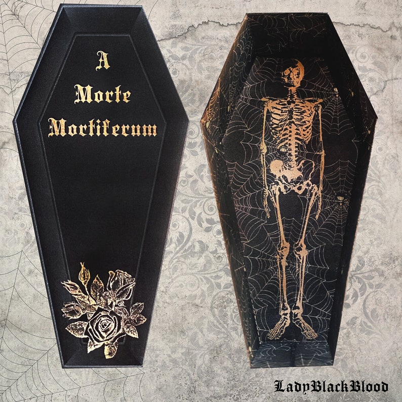 Coffin Box and Coffin Books, Gothic, Occult,oddity,printable Coffin Box ...