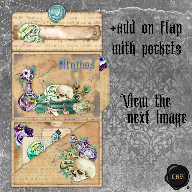 Mythos Pocket Booklet for Junk Journals - Etsy