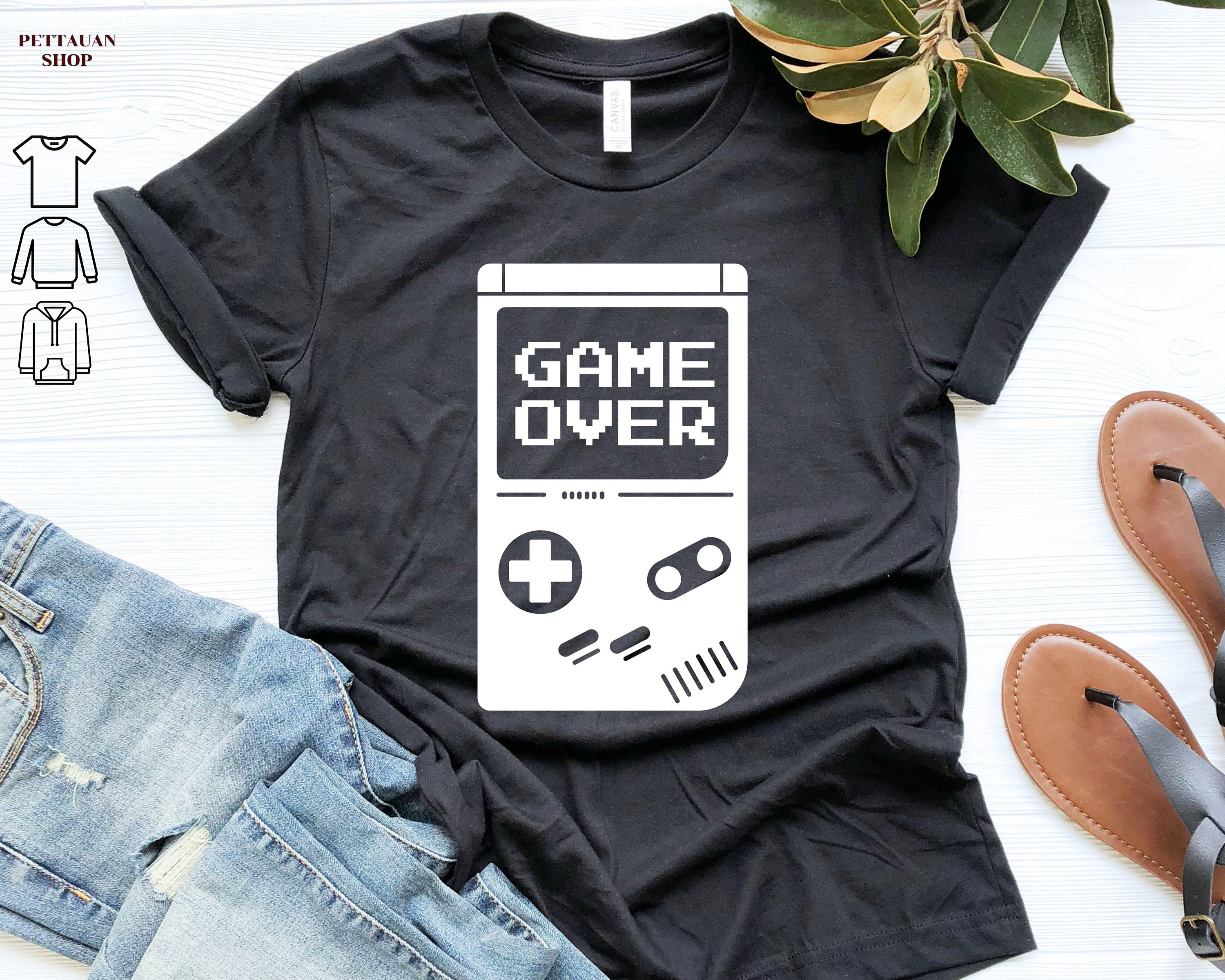 Game Over Shirt Gamer Gift Funny Gamer Shirt Gamer | Etsy