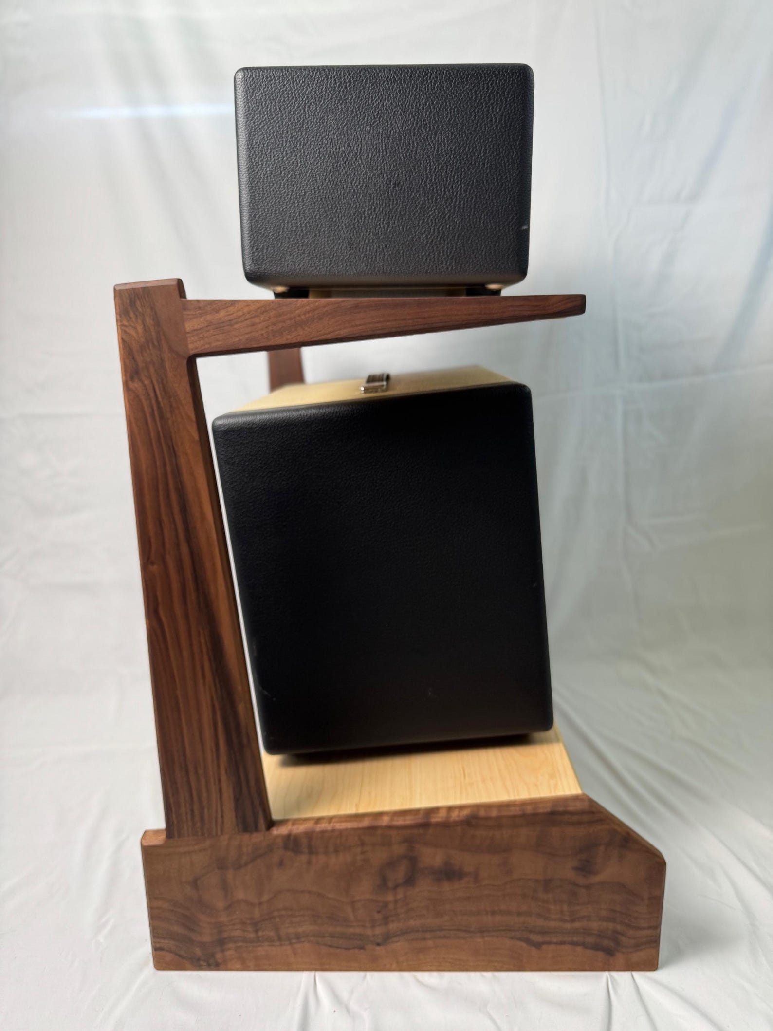 Handcrafted Walnut Guitar Amp Stand With Pedalboard Storage - Etsy