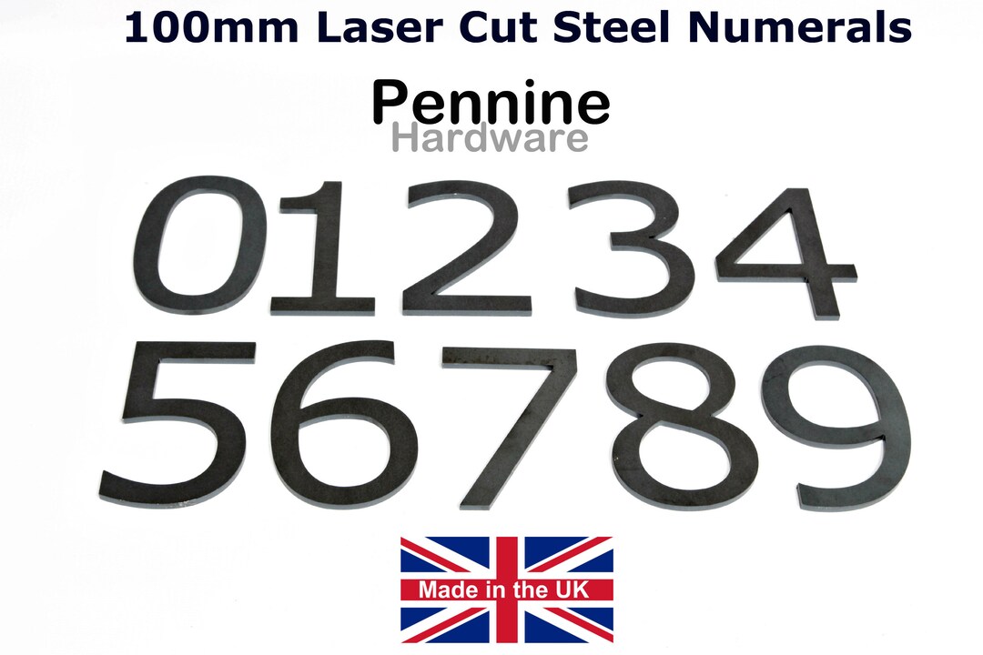 100 Mm House Door Unit Numerals Numbers Verdana Text Laser Cut - Etsy