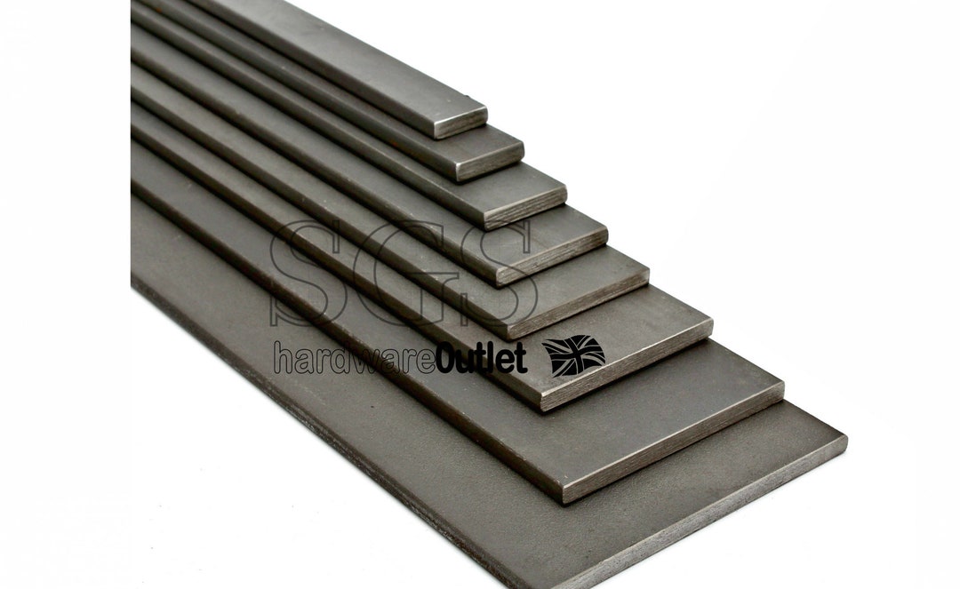 5 Kg's Mild Steel FLAT BAR off Cuts Bandsaw Cut Metal Mixed Random ...
