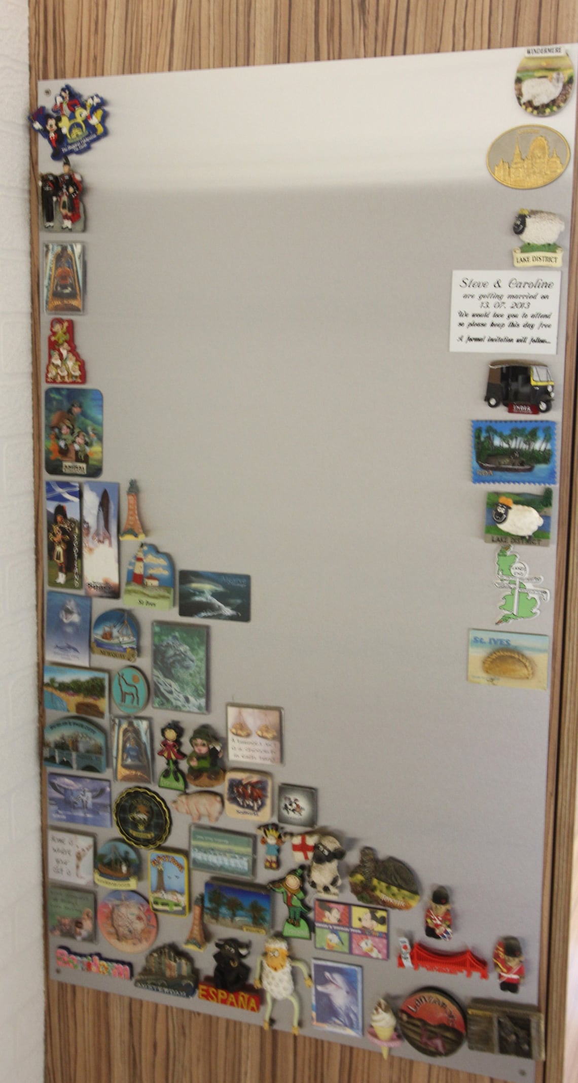 FLAT GALVANIZED Steel Magnetic Notice Board Memo Board Finish - Etsy UK