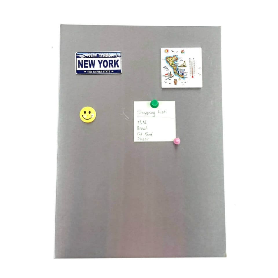 FLAT GALVANIZED Steel Magnetic Notice Board Memo Board Finish - Etsy UK