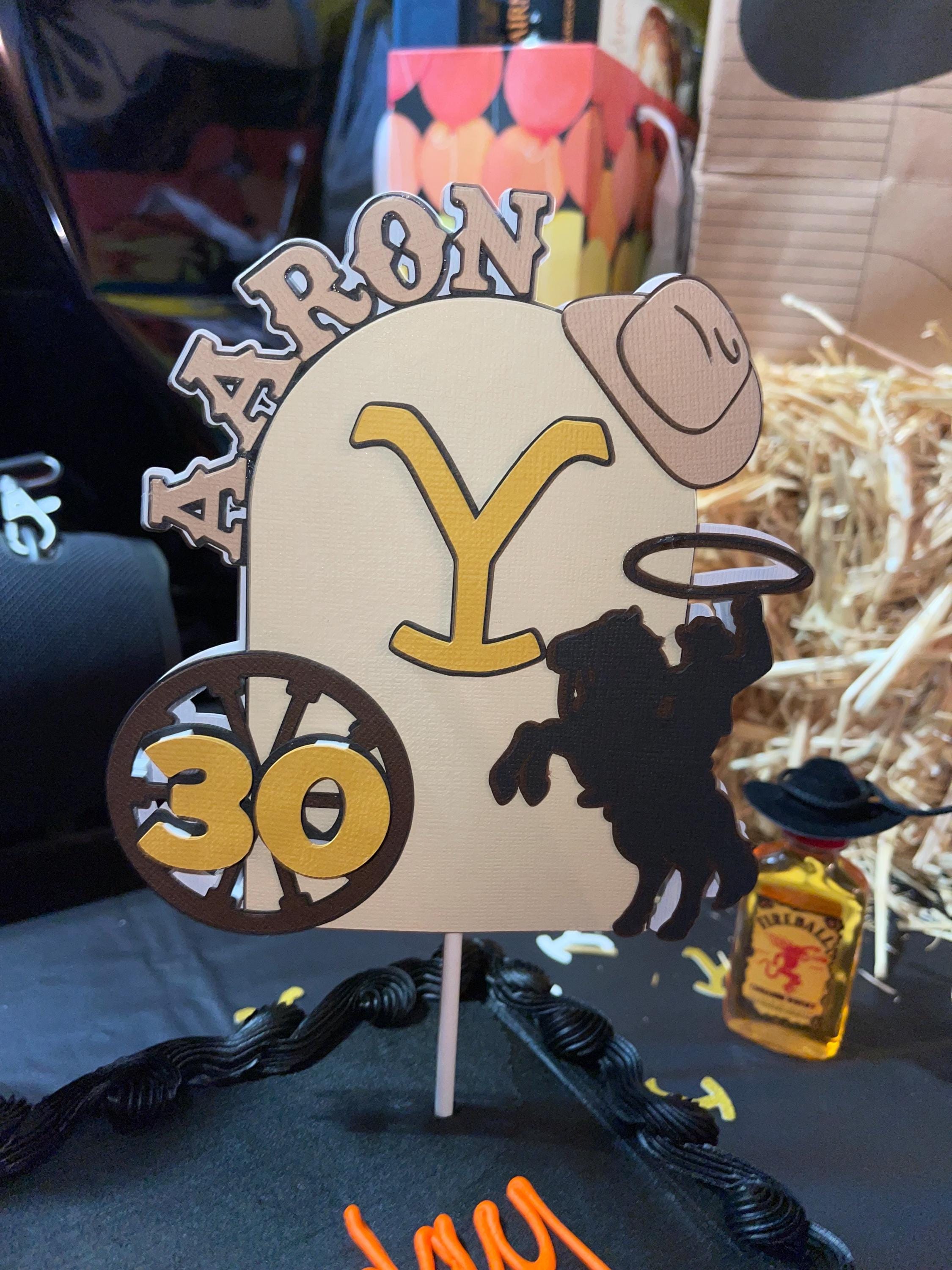 Yellowstone Cake Topper - Etsy
