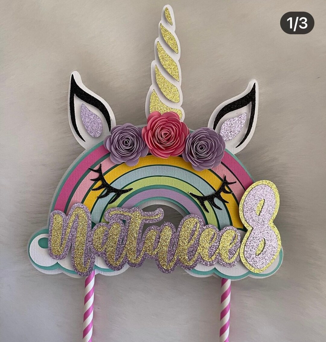 Unicorn Cake Topper - Etsy