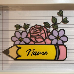 Teacher Pencil Shadow Box - Etsy