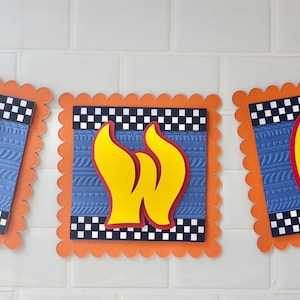 Hot Race Car Banner - Etsy