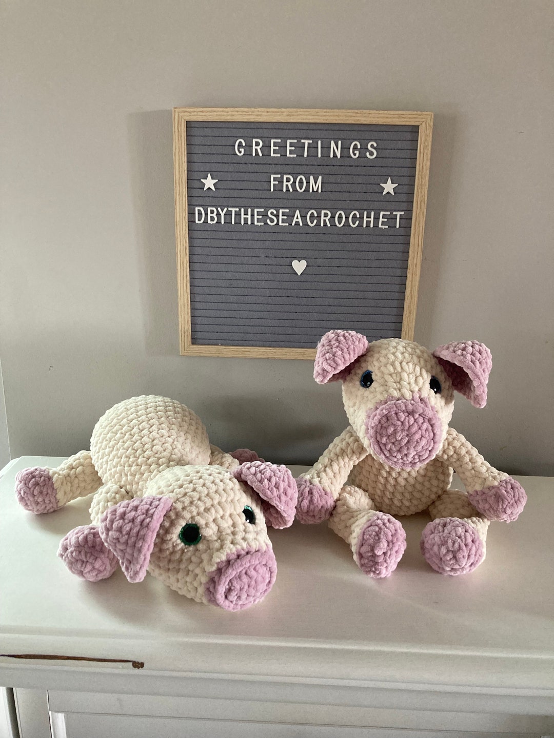 Plush Piggy | Crochet Piggy Plushie | Plush Toddler Gift | Piggy ...