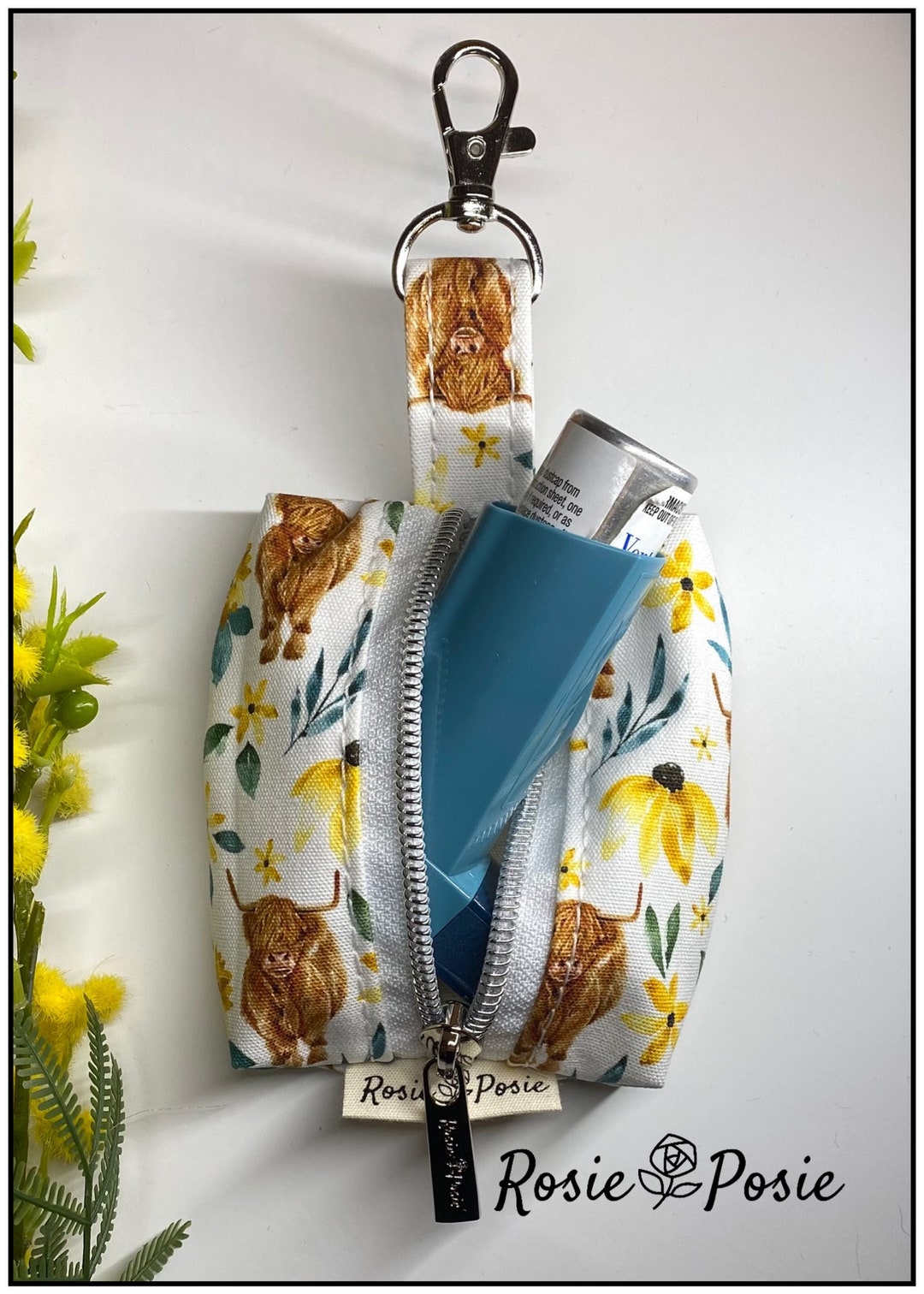 Asthma Inhaler Pouch, Clip on Puffer Bag, Asthma Puffer Pouch, Ventolin ...