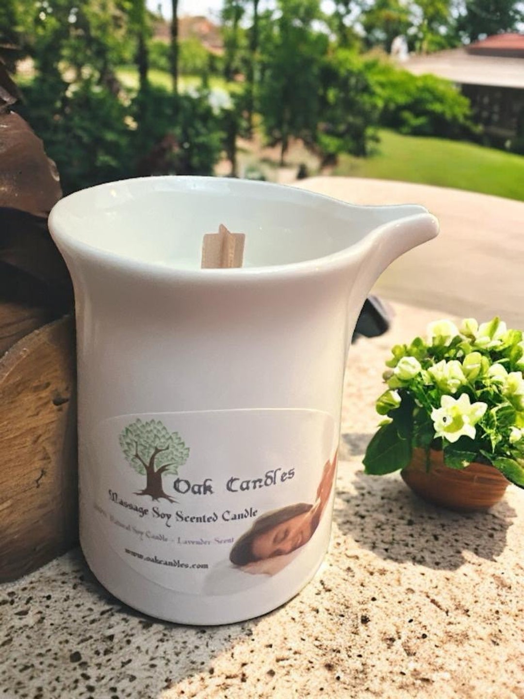 Oak Candle Massage Luxury Candle - Etsy