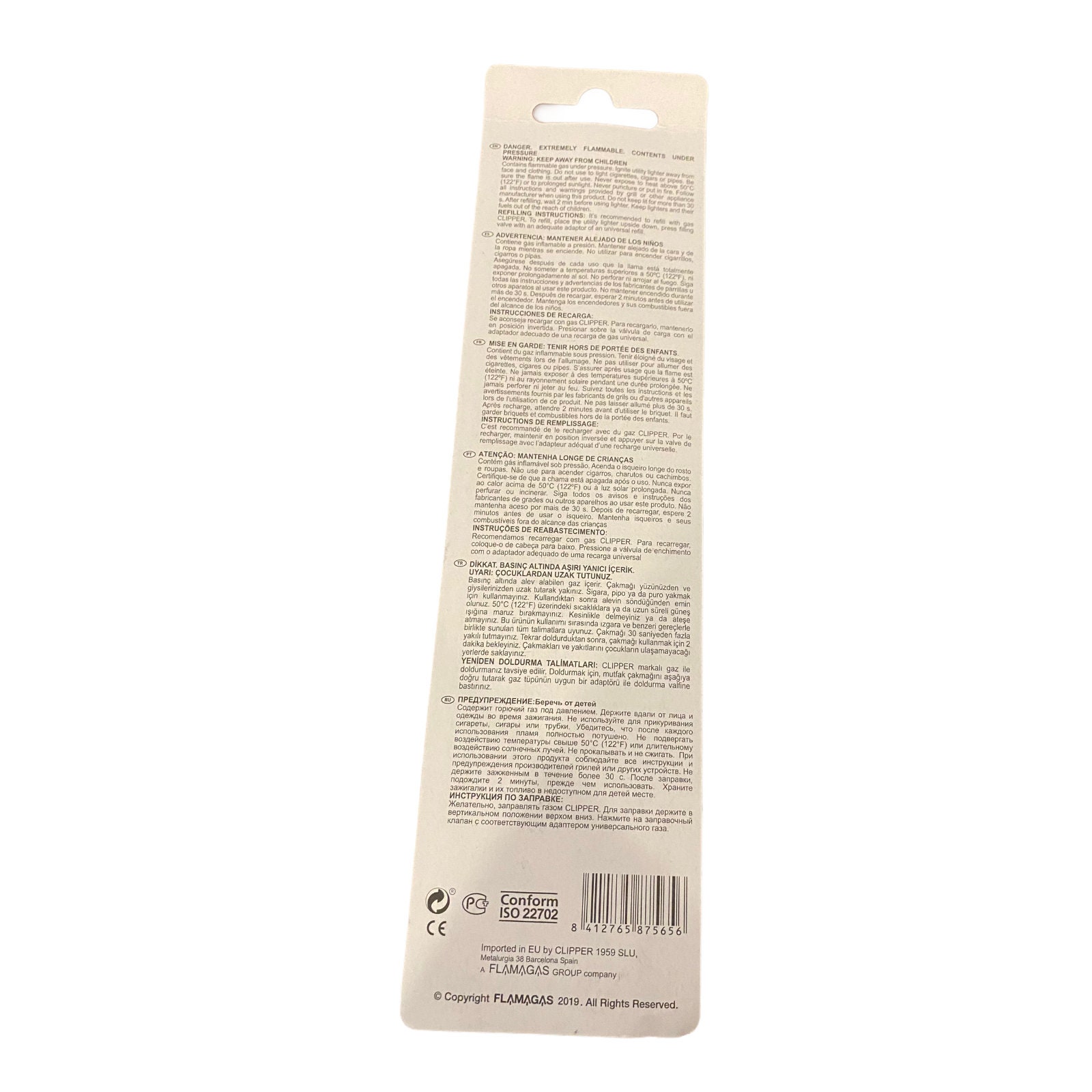 Clipper Tube Refillable Long Reach Nose Gas Lighter - Perfect for ...