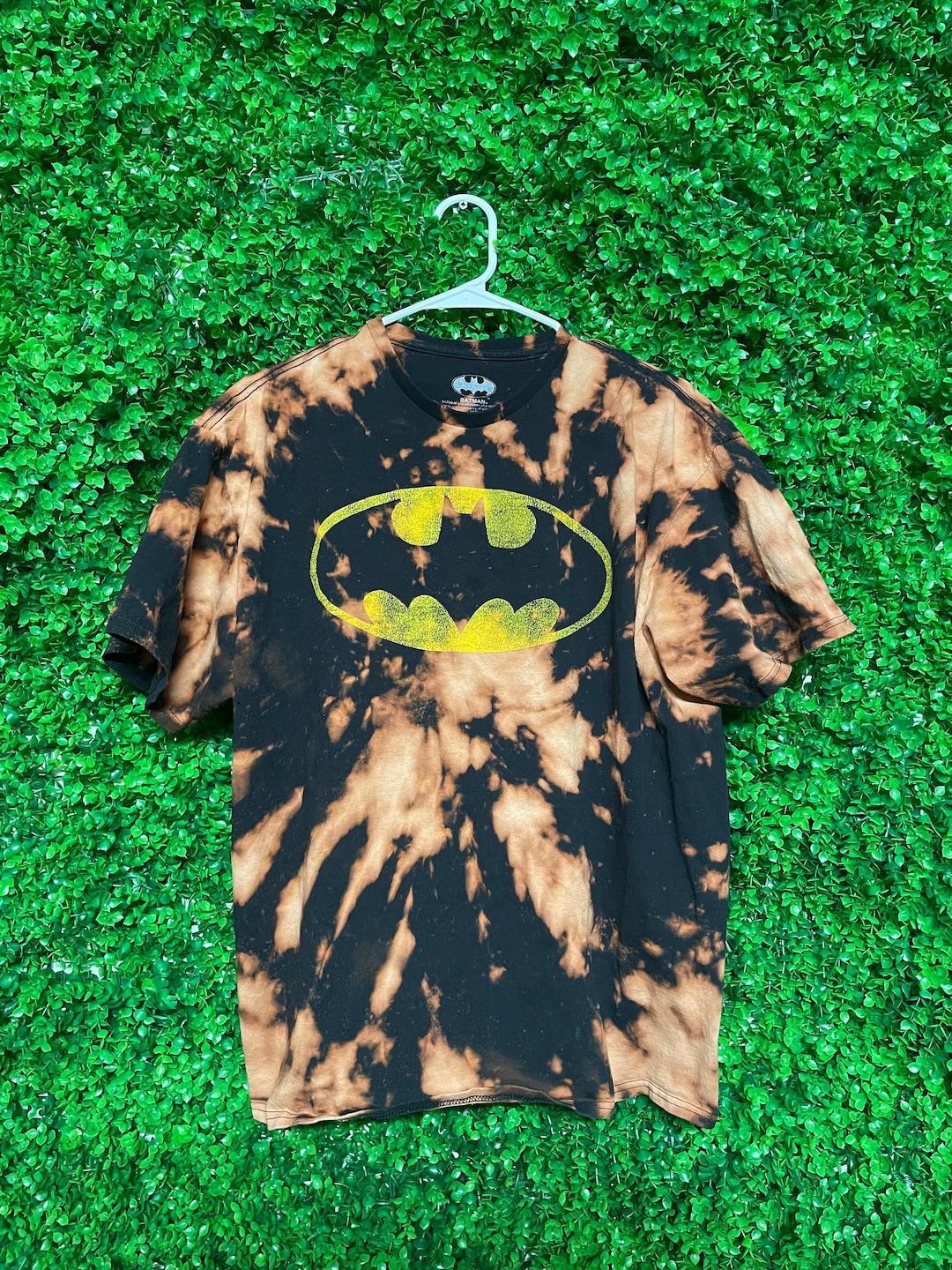 Vintage Acid Wash Batman Logo T-shirt, Adult Mens XL & 3XL, Reworked ...