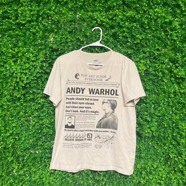 Andy Warhol T Shirt - Etsy