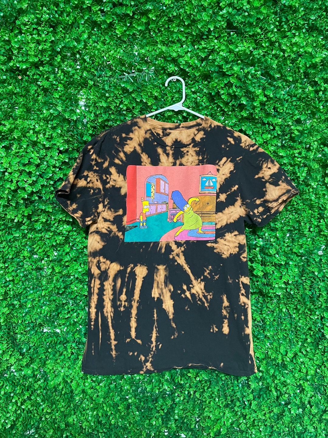 Acid Wash Simpsons Bart and Marg T-shirt - Adult Mens Large - N105 - Etsy