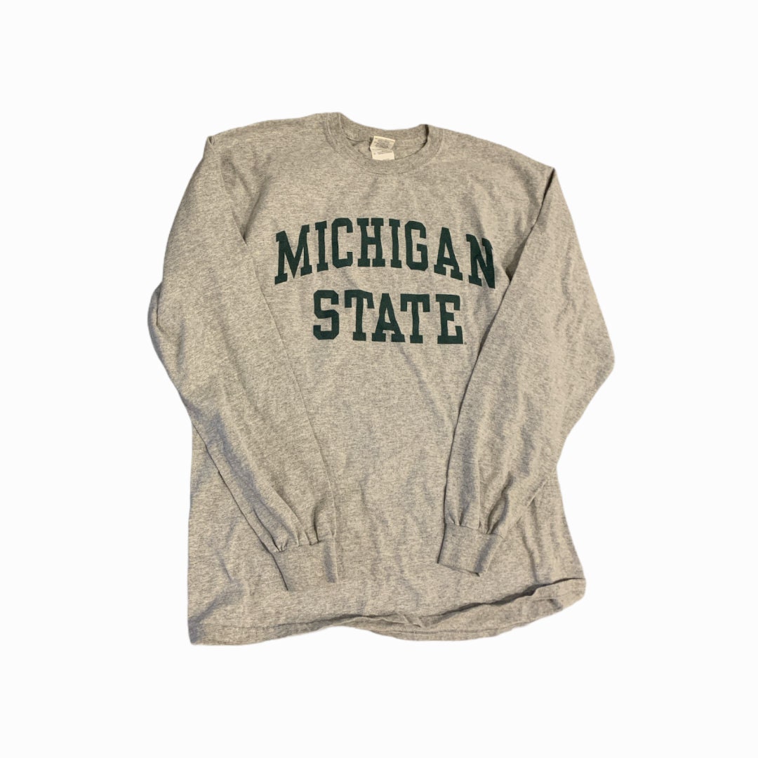 Michigan State Long Sleeve T-shirt Adult Mens Large College | Etsy
